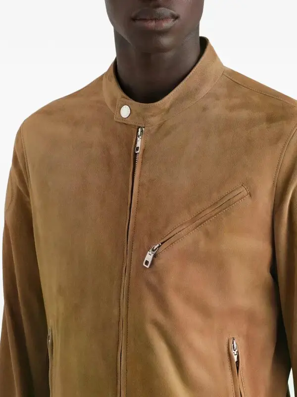 Dolce & Gabbana Zip Suede Jacket