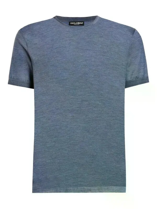 Dolce & Gabbana Crew-neck Short-sleeve T-shirt - Blue