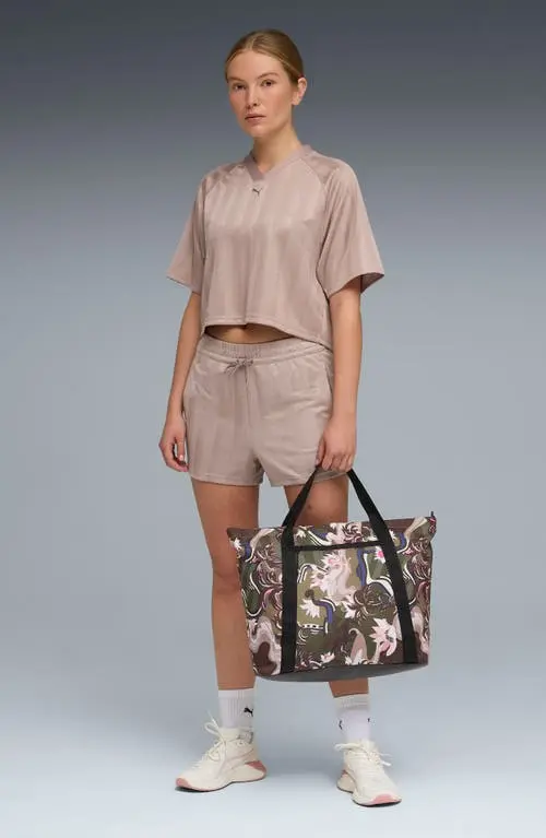 PUMA League Jersey Crop Top - Sandstone