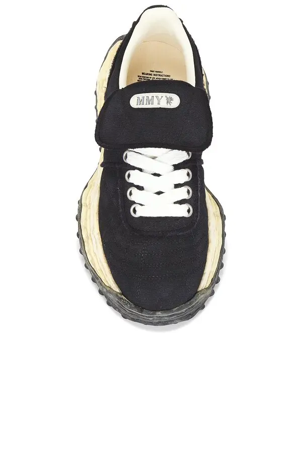 Mihara Yasuhiro Scott Original Sole Vintage Low Top Sneaker - Black