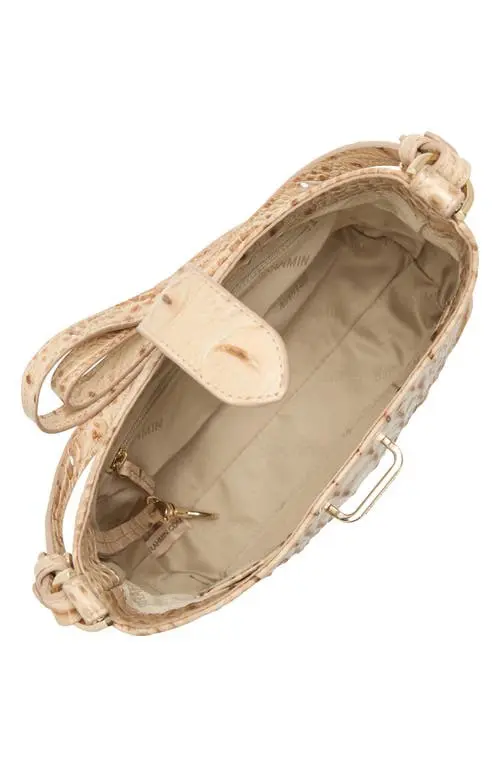 Brahmin Small Croc Embossed Leather Crossbody Bag