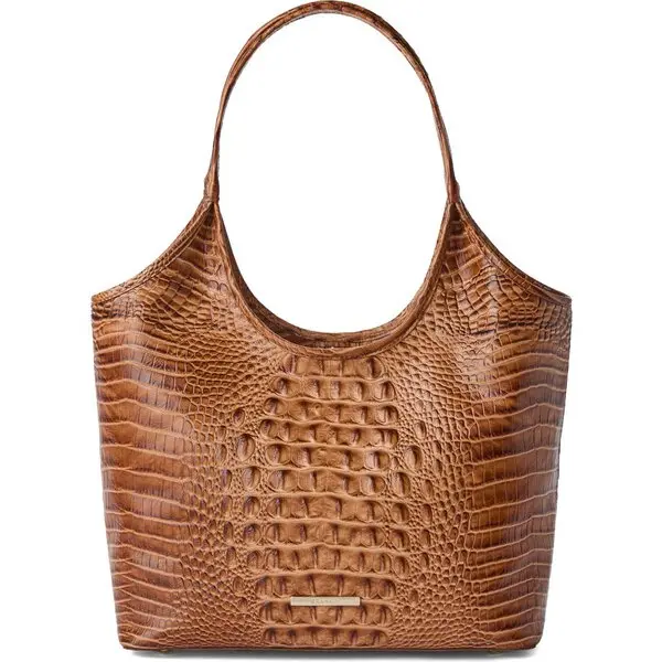Brahmin Croc-embossed Leather Tote