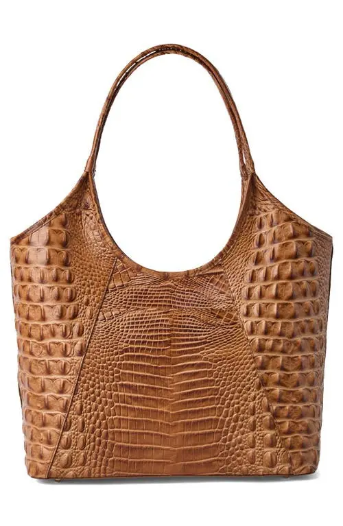Brahmin Croc-embossed Leather Tote