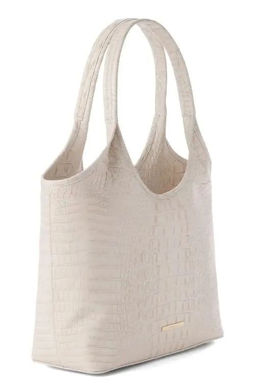 Brahmin Croc-embossed Leather Tote