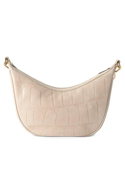 Brahmin Percy Leather Shoulder Bag - Beige