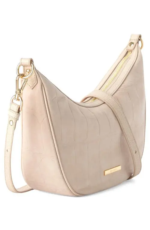 Brahmin Percy Leather Shoulder Bag - Beige