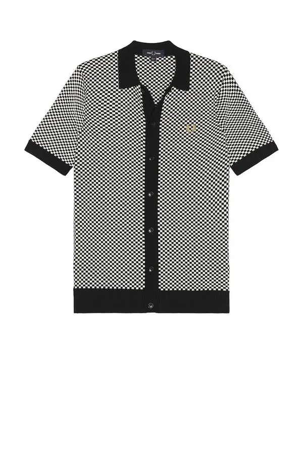 Fred Perry Chequrboard Button Thru Shirt