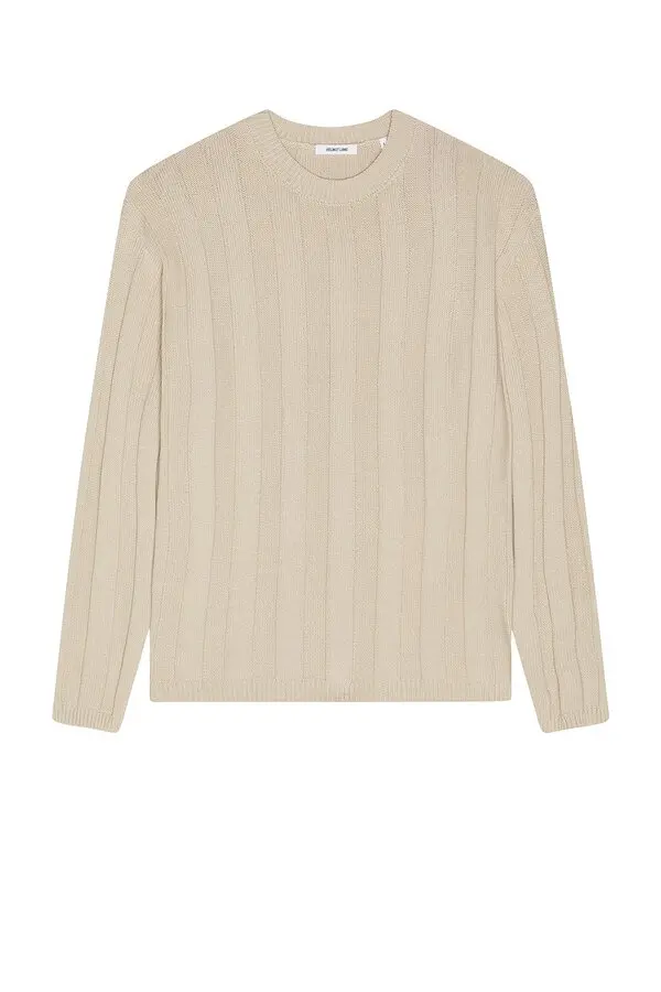 Helmut Lang Wide Rib Crew Neck Sweater - Putty