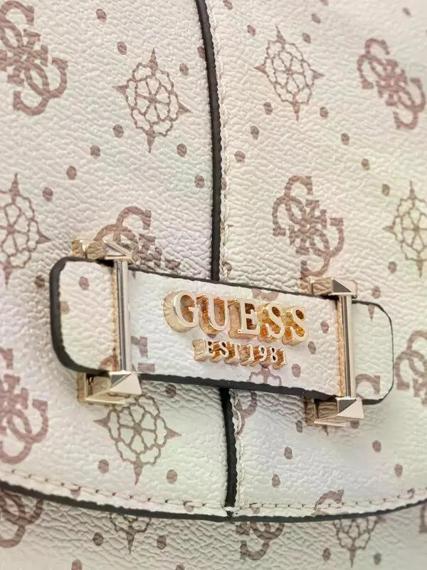Guess Logo-pattern Chain Satchel