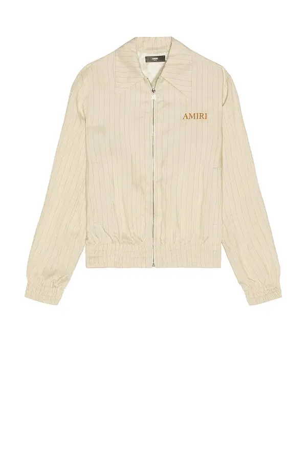 Amiri Striped Blouson Jacket - Alabaster