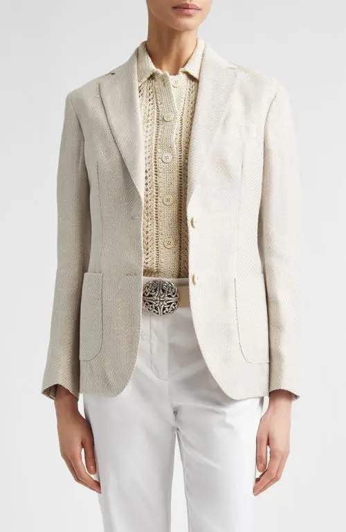 Eleventy Tailored Silk-blend Jacket