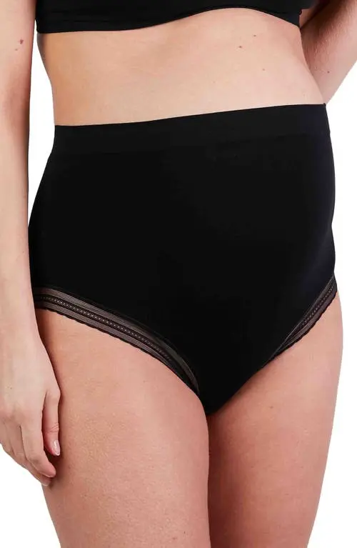 CACHE COEUR Milk Seamless High Waist Maternity Briefs - Black