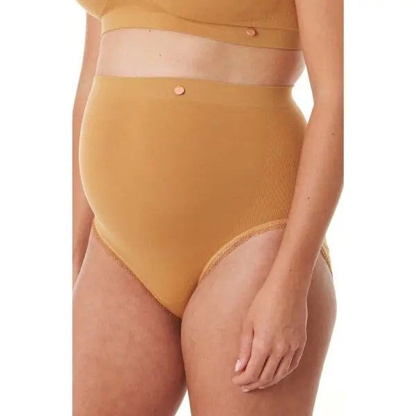 CACHE COEUR High Waist Maternity Briefs - Cumin