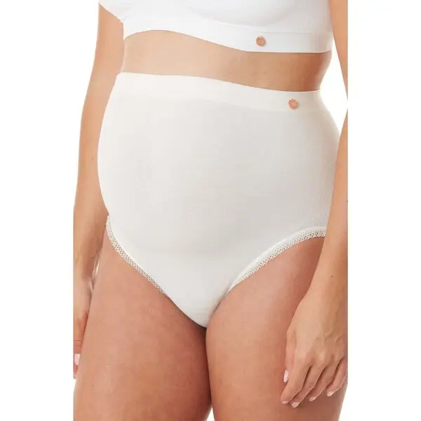 CACHE COEUR Organic Maternity Seamless Maxi Brief - Natural