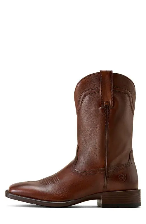 Ariat Alden Wide Square Toe Western Boot - Brown