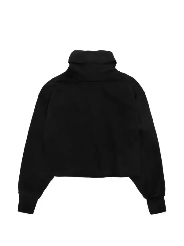 LES TIEN Roll Neck Cropped Sweater