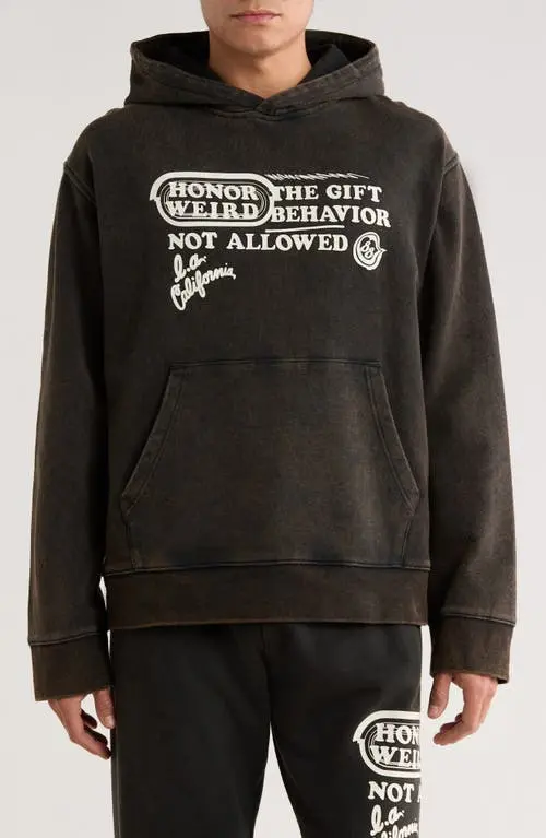 HONOR THE GIFT Cotton Blend Hoodie - Black