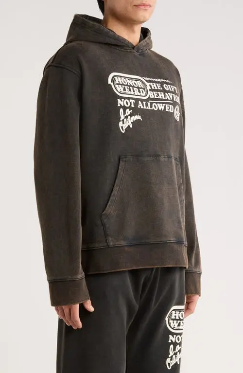 HONOR THE GIFT Cotton Blend Hoodie - Black