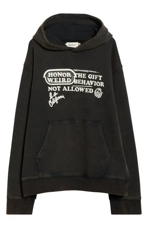 HONOR THE GIFT Cotton Blend Hoodie - Black