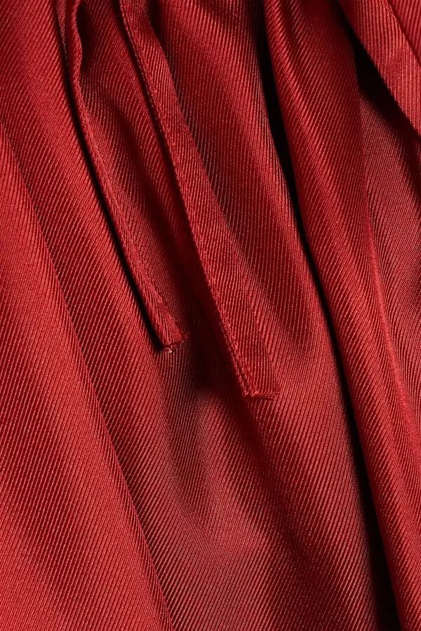 Max Mara Edda Strapless Maxi Dress - Brick