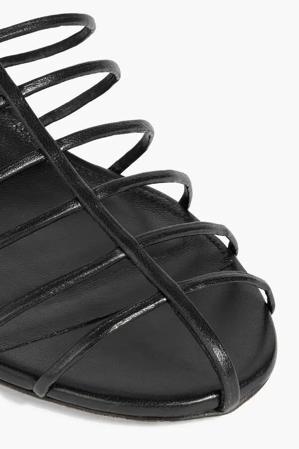 Proenza Schouler Caged Leather Sandals - Black