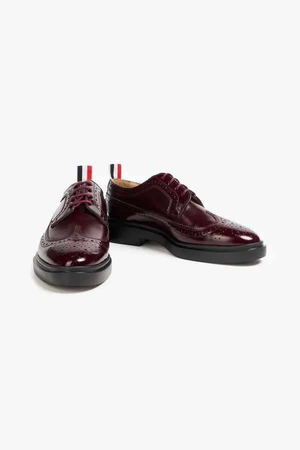Thom Browne Patent And Smooth Leather Brogues