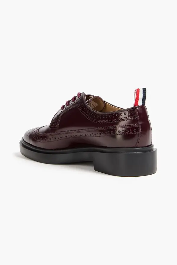 Thom Browne Patent And Smooth Leather Brogues