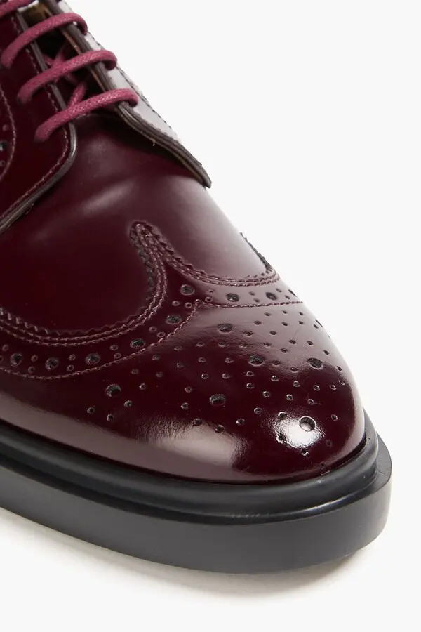 Thom Browne Patent And Smooth Leather Brogues