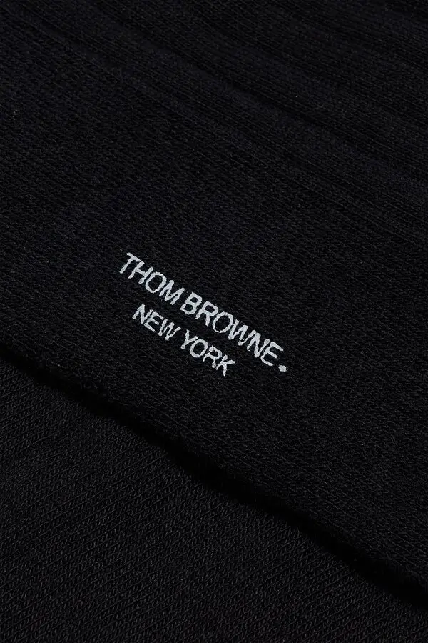 Thom Browne Striped Cotton-blend Socks