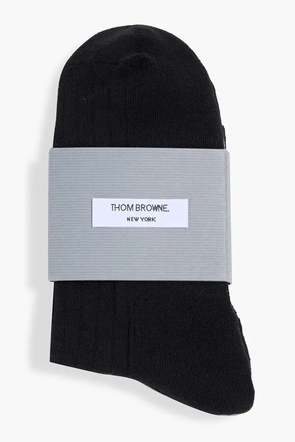 Thom Browne Striped Cotton-blend Socks
