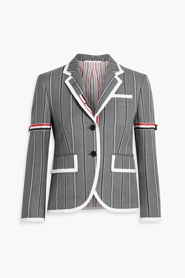 Thom Browne Striped Wool-twill Blazer