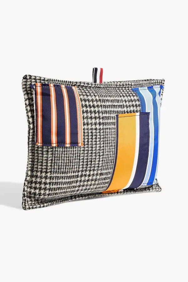 Thom Browne Patchwork Tweed Pouch