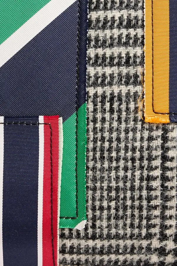 Thom Browne Patchwork Tweed Pouch