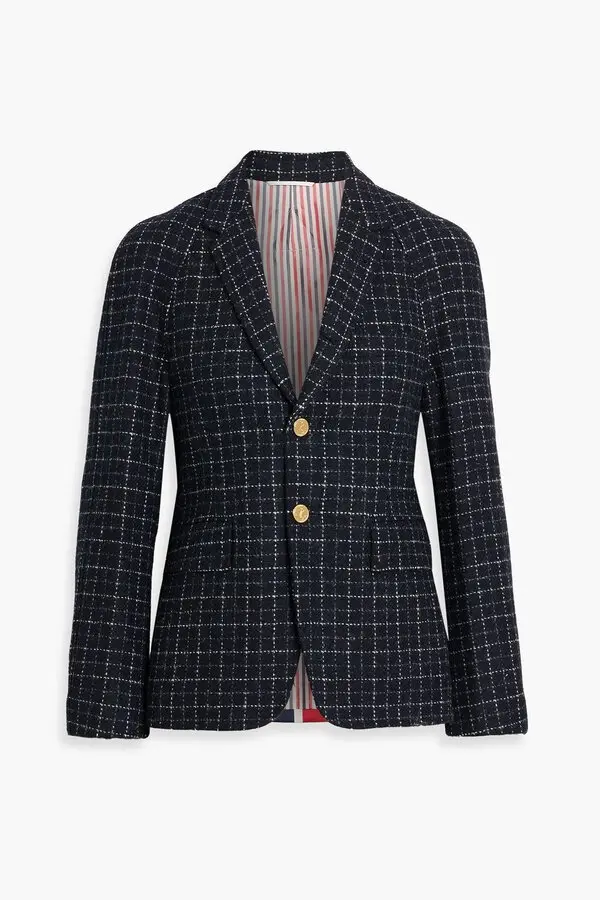 Thom Browne Checked Wool-tweed Blazer