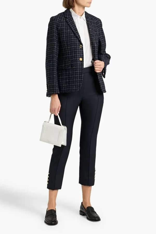 Thom Browne Checked Wool-tweed Blazer