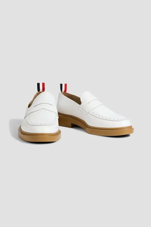 Thom Browne Pebbled Leather Loafers