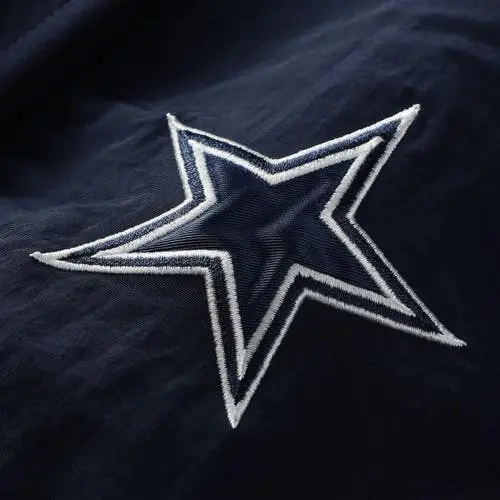 STARTER Dallas Cowboys "on The Ball" Sherpa Jacket By - Navy