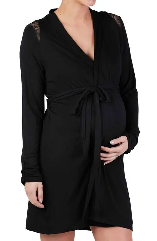 CACHE COEUR Serenity Maternity Negligee - Black