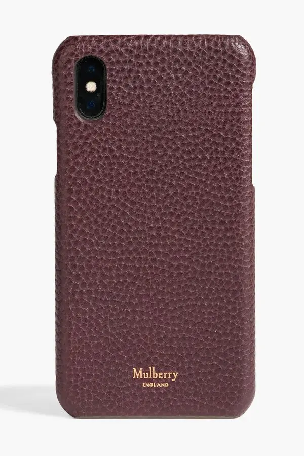 Mulberry Pebbledleather Iphone X Case - Chocolate