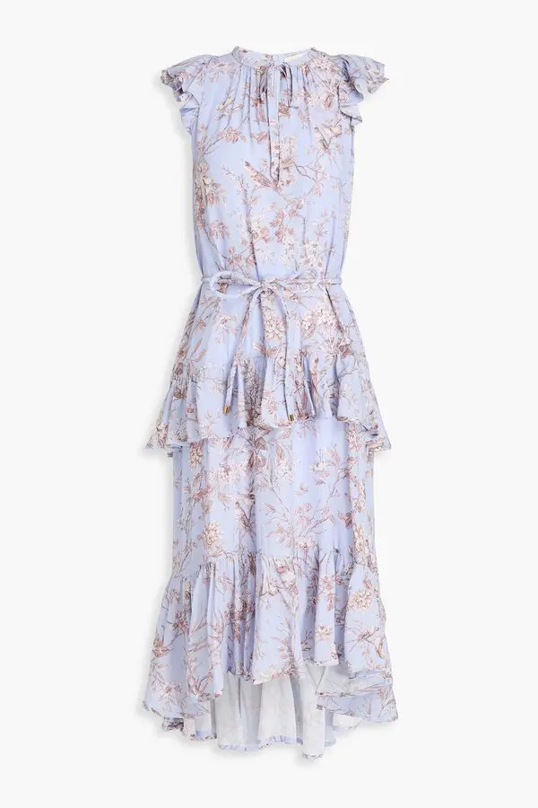 Zimmermann Floral-print Crepe Midi Dress