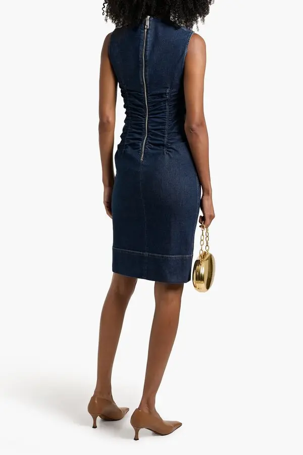 Sportmax Ruched Denim Dress