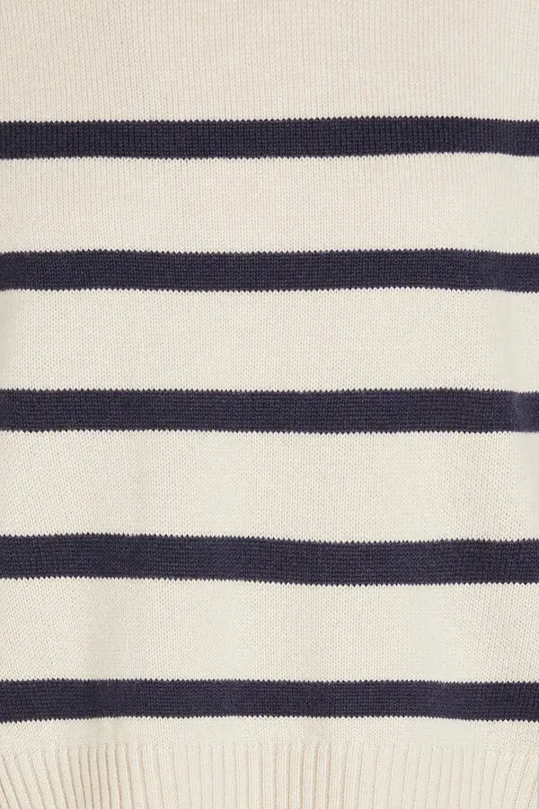 Brunello Cucinelli Striped Cashmere Turtleneck Sweater