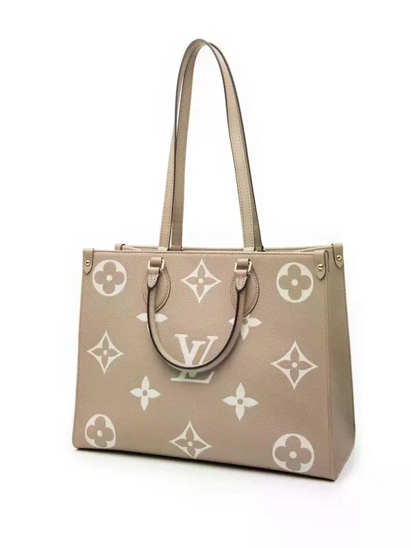 LOUIS VUITTON Bicolor Monogram Empreinte Giant Onthego Mm Satchel - Brown