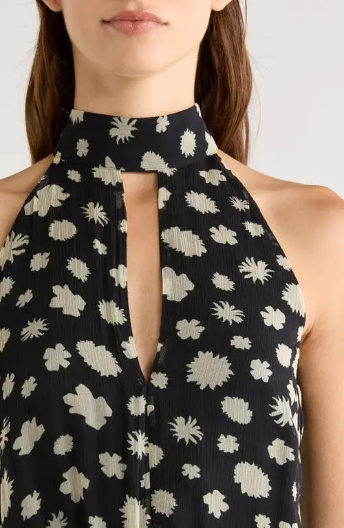 Staud Camryn Mixed Print Colorblock Dress