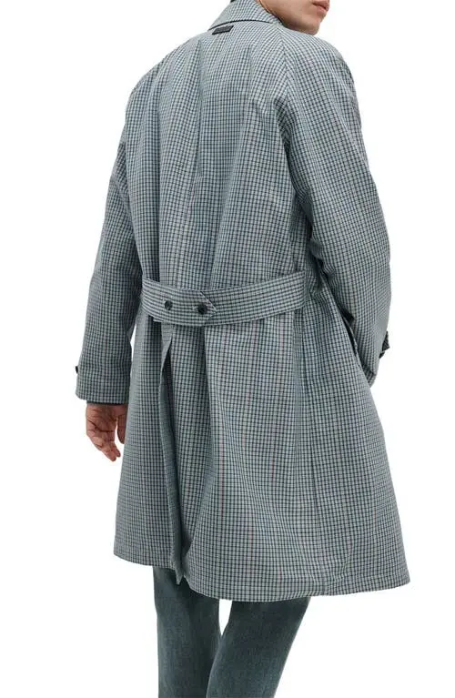 Rag & Bone Devin Water Resistant Check Trench Coat