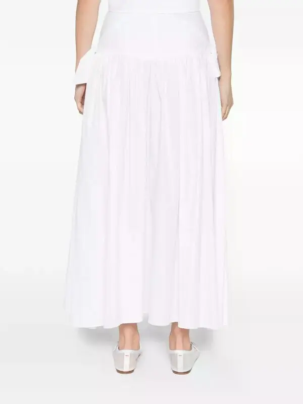 Sandro Maxi Poplin Skirt With Ties