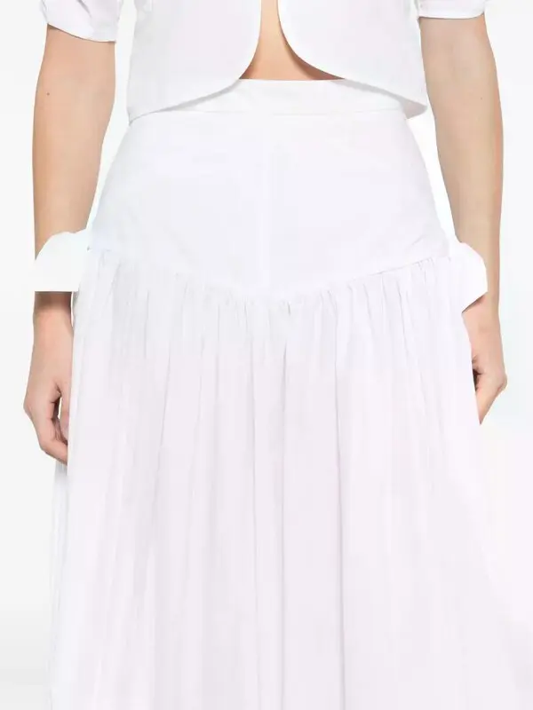 Sandro Maxi Poplin Skirt With Ties
