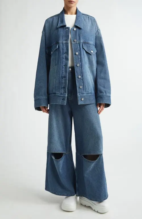 MELITTA BAUMEISTER Cutout Wide-leg Jeans
