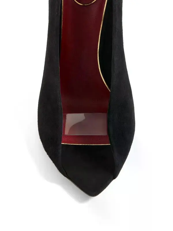Valentino Garavani Open Toe Pumps 105mm - Black