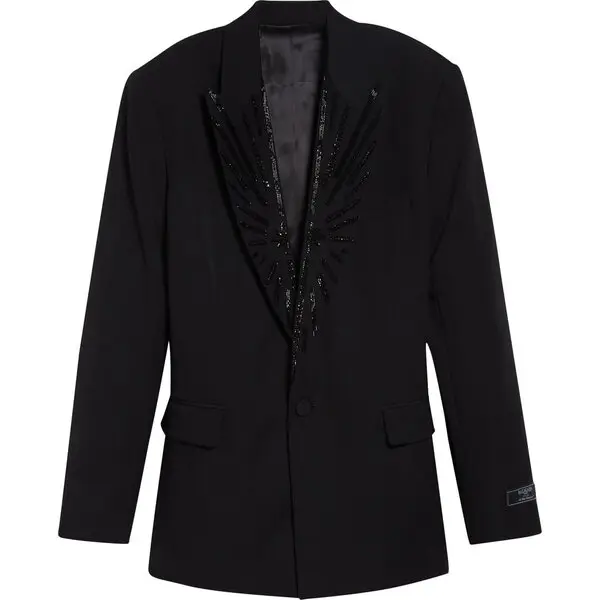 Balmain Crystal Beaded Wool Jacket